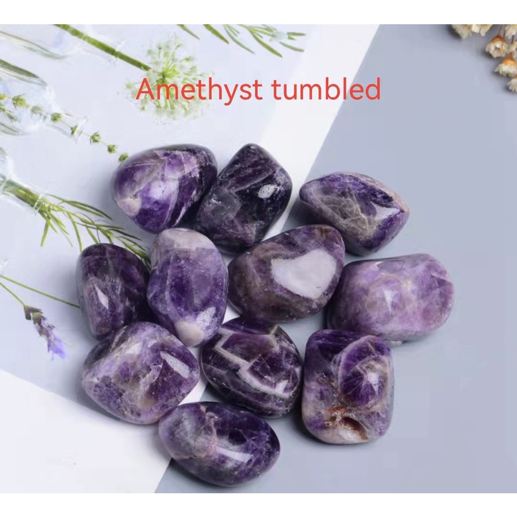 Amethyst tumbled stone Brazil/amethyst raw/ amethyst chips/amethyst ...