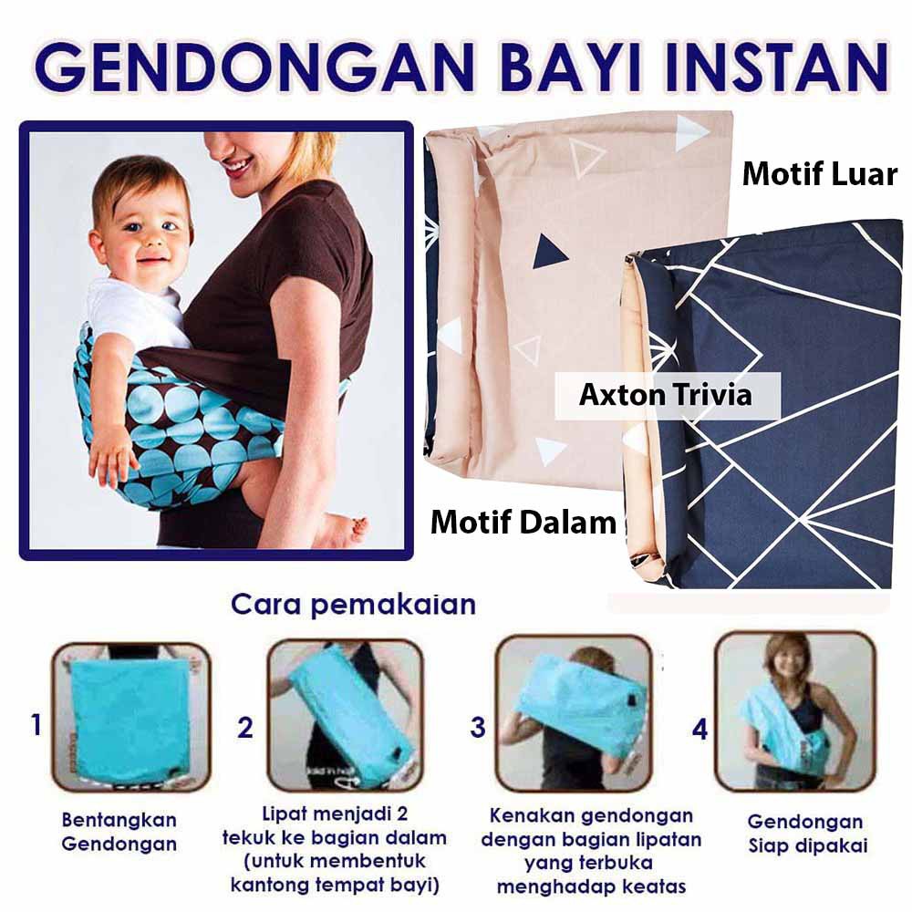 AXTON TRIVIA Instant Cukin Pupsik Model Instant Baby Carrier | Shopee ...