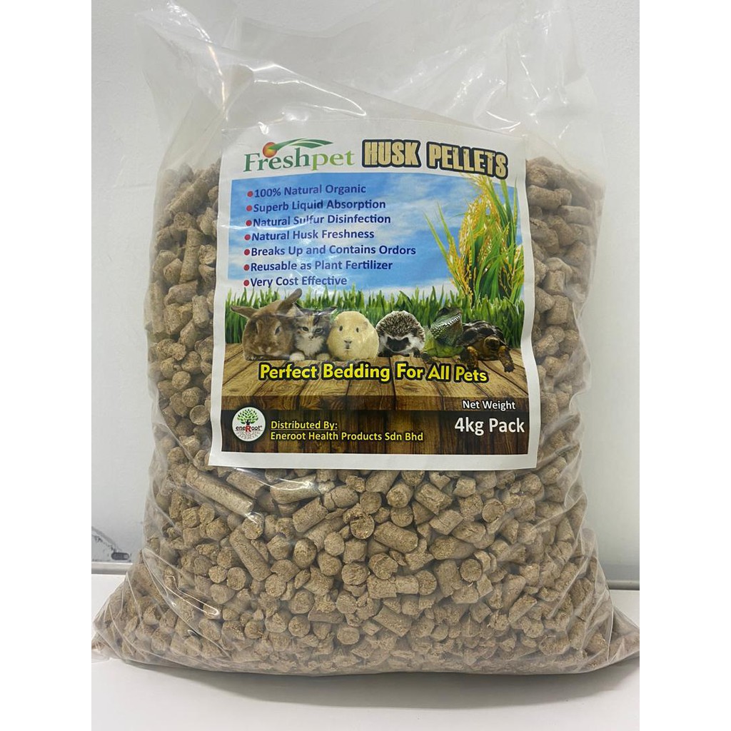 Wood Pellets / Husk Pellets/ Cat Litter / Pine Wood Pellet 4kg (guinea ...