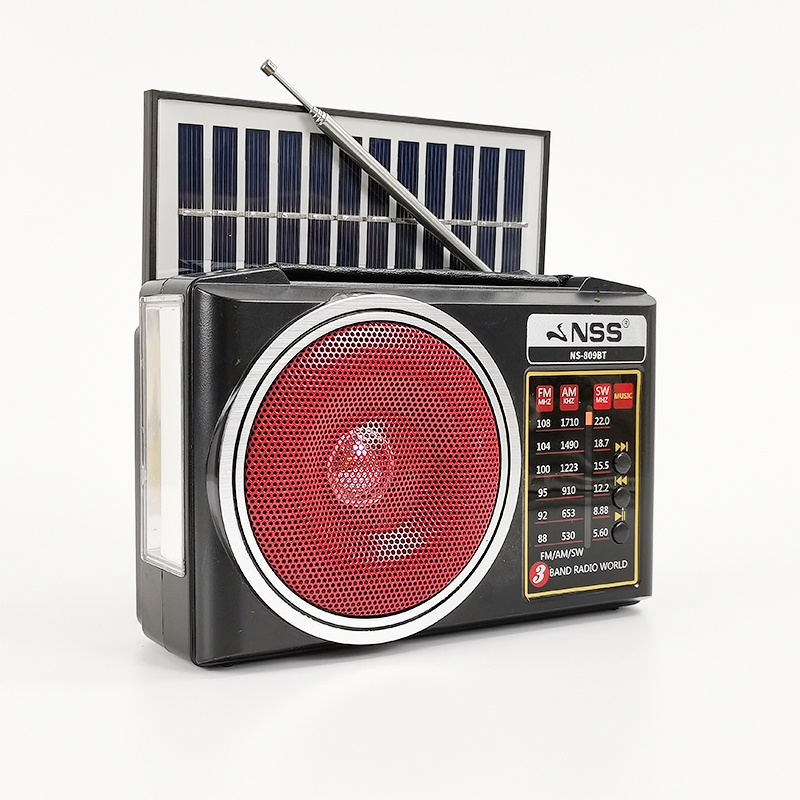 NSS Solar bluetooth radio AM/FM/SW 3-band radio with USB/TF music ...