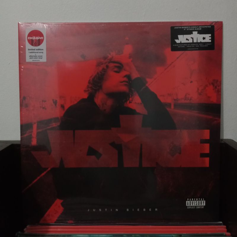 JUSTIN BIEBER Justice Silver Target Vinyl | Shopee Philippines