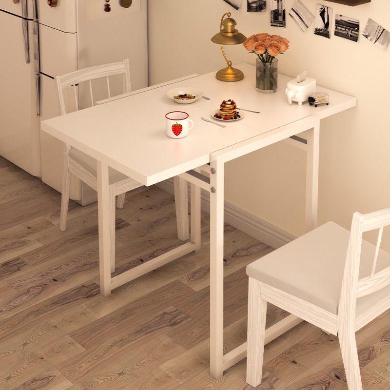 Folding dining table push-pull Mayus drag multi-functional white dining ...