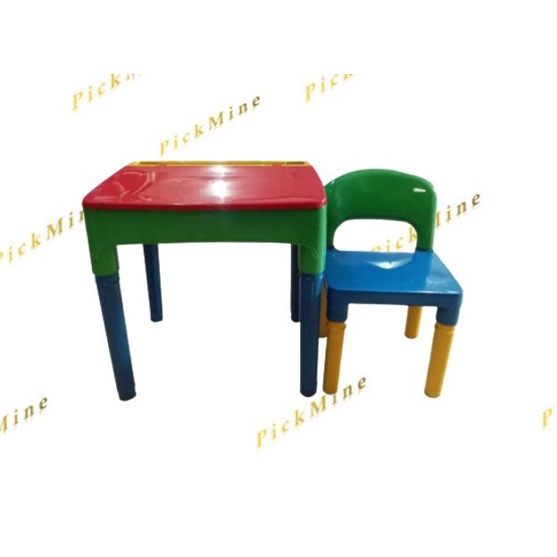 Kids Study Table Set Drawer with 1 Chair/Compartment | Shopee Philippines