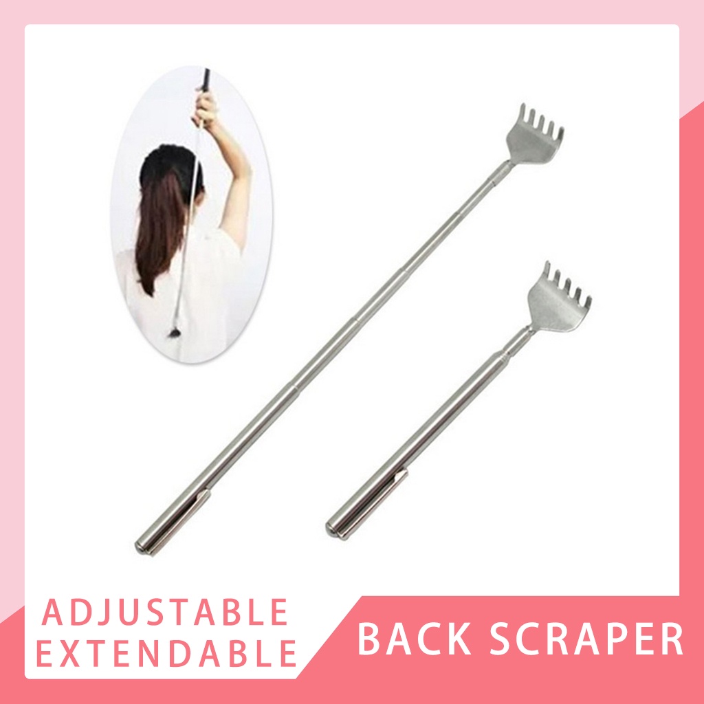 AllShop Back Massage Tools Stainless Steel Telescopic Scratcher ...
