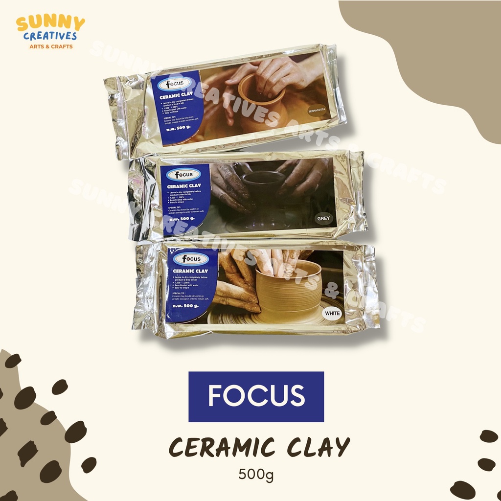 FOCUS Ceramic Clay | Pottery Clay 500g | Shopee Philippines