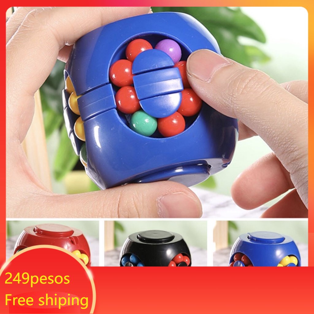 Magic Cube Spinning Gyro colorful magic Cube Fingertip Gyroscope stress ...