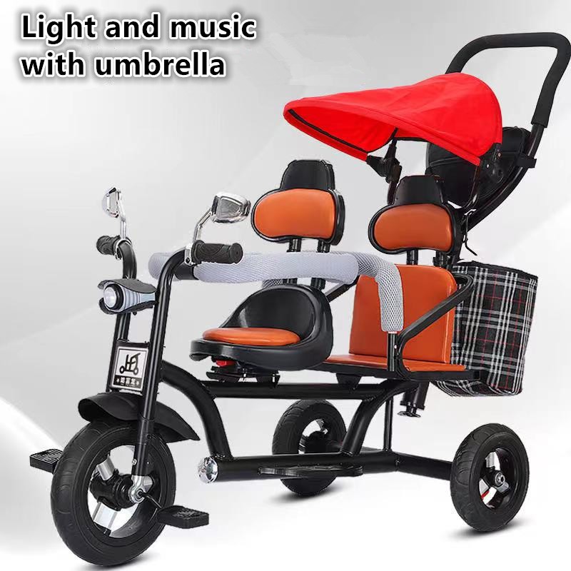 Double seat bicycles for kids children's pedal bike for kid bike Manned ...