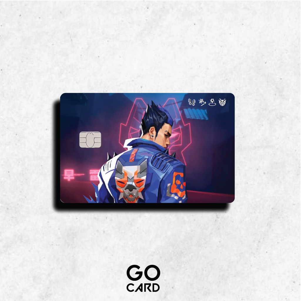 Valorant ATM Card Sticker Hologram Chip Emoney Flazz Sticker | Shopee ...