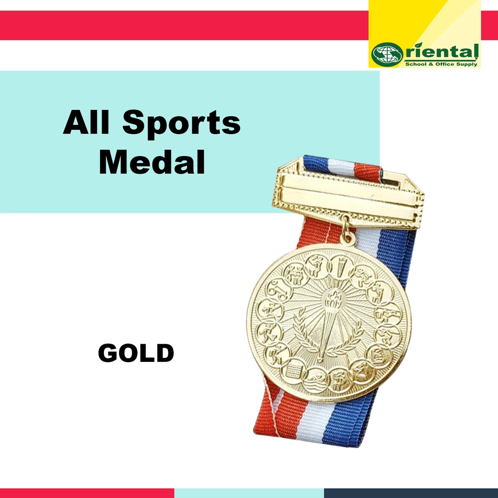 Miguelito 3.5cm All Sports Medal w/ box - Sportsmanship - Gold, Silver ...