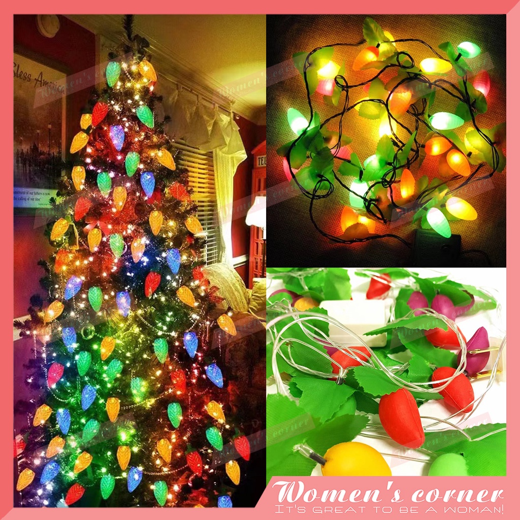 Christmas Lights, LED 3M Fruit Lights, with Controller 8 Modes ...