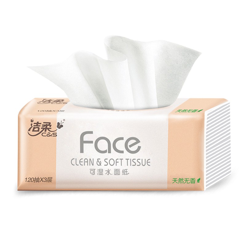 Jierou C&S Face Clean&Soft Tissue 120 Pcs. | Shopee Philippines