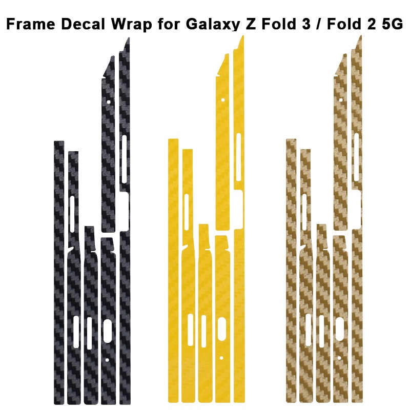 3D Carbon Fiber Skins Phone Sides Sticker Frame Film For SAMSUNG Galaxy ...