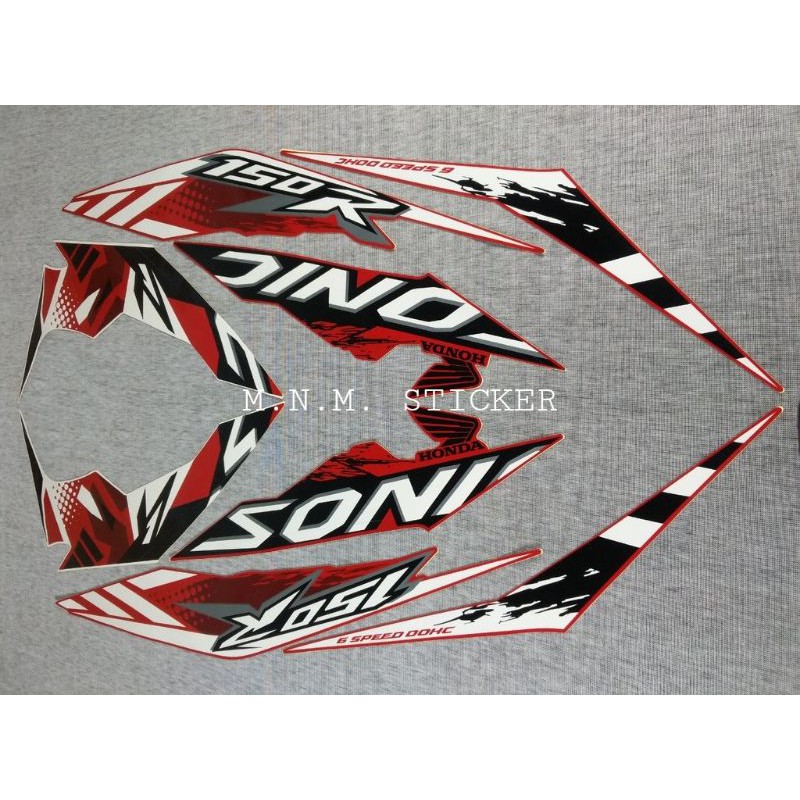 HONDA RS150 Decals/Sticker 2017 Red | Shopee Philippines