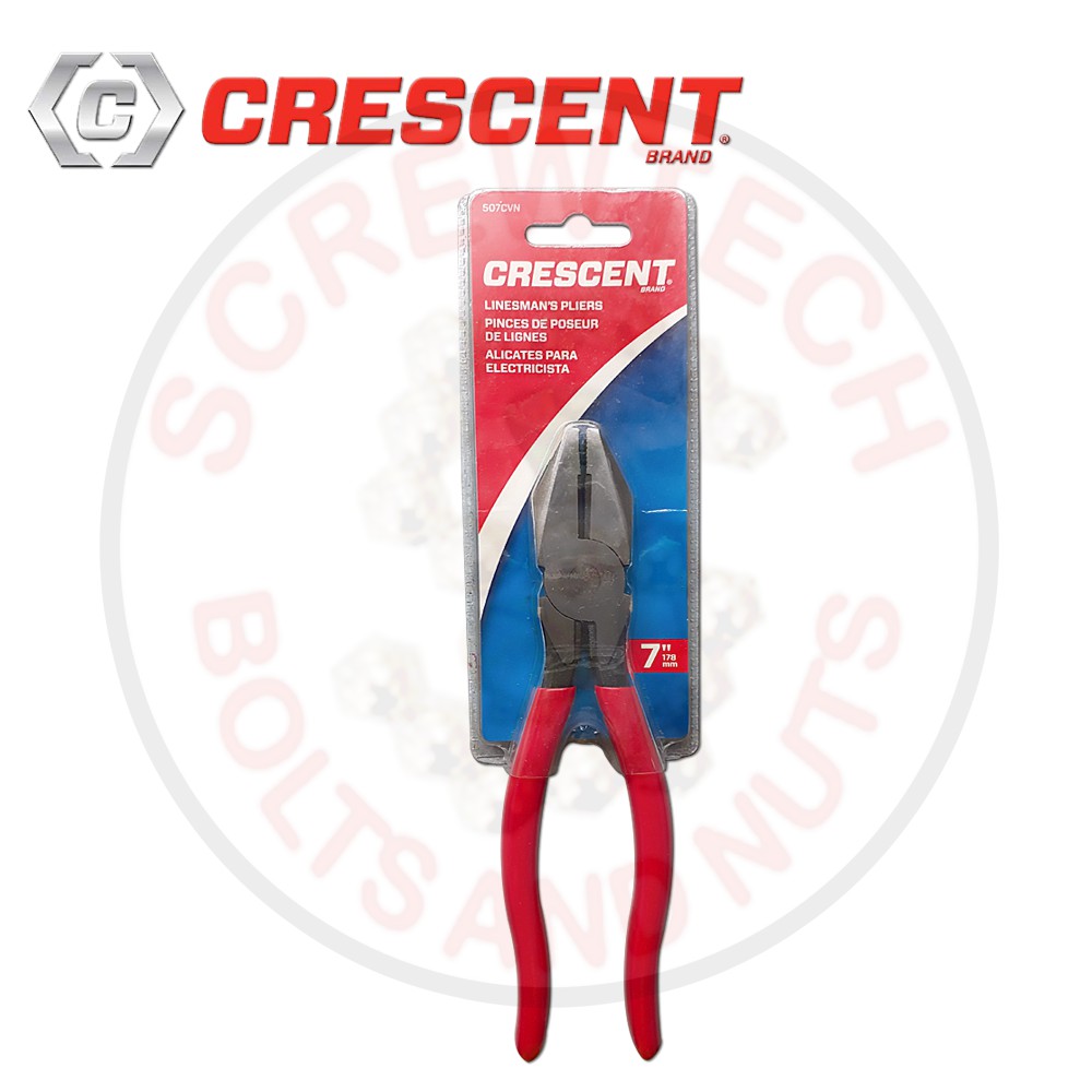 Crescent 507CVN Solid Joint Side Cutting Lineman Pliers 7" | Shopee ...