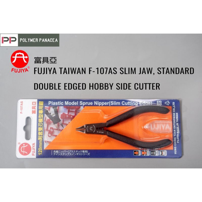 Fujiya Taiwan F-107AS Slim Jaw Double Edged Hobby Side Cutter Nipper ...