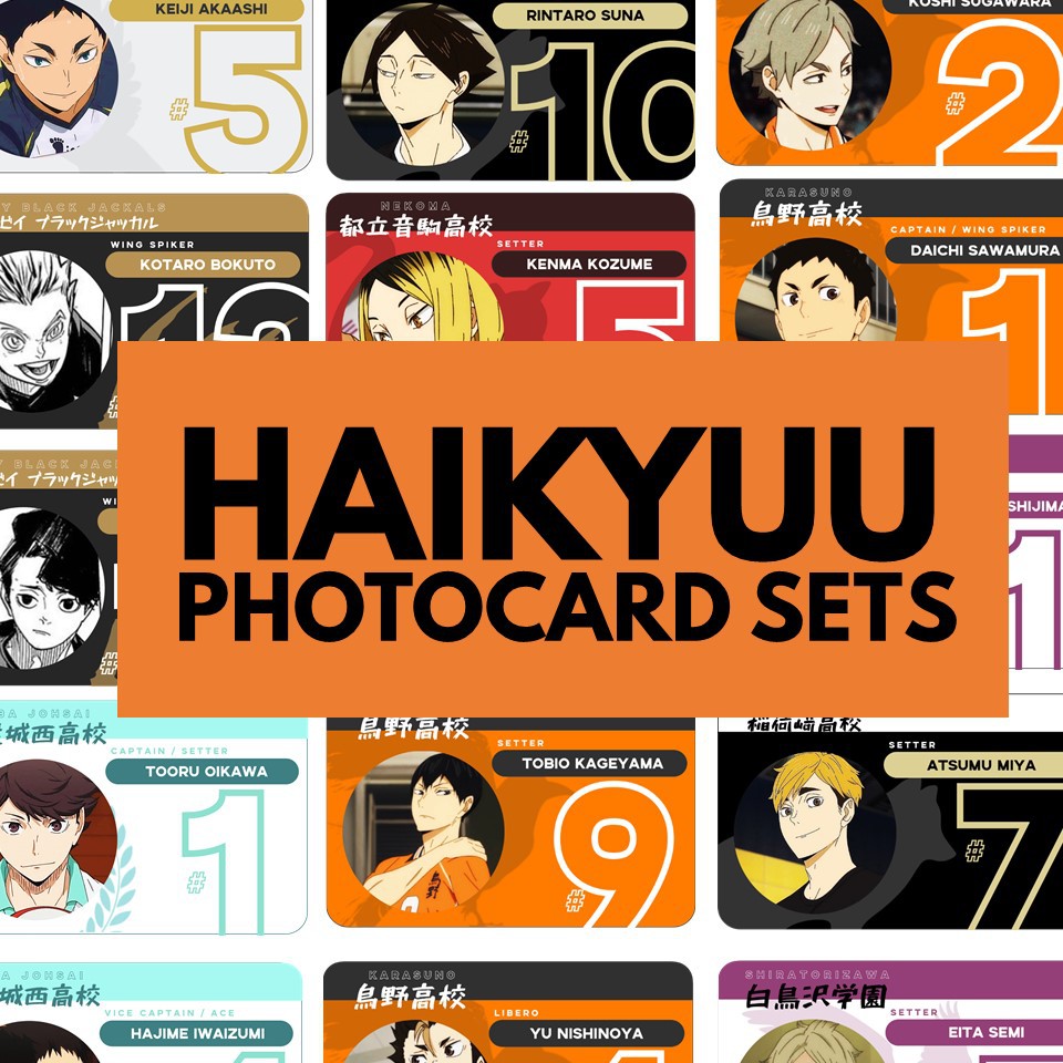 HAIKYUU Photocards SETS - TEAM SETS | Shopee Philippines