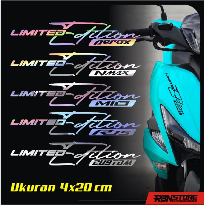 Limited EDITION Motorcycle Variations Stickers YAMAHA NMAX, AEROX, MIO ...