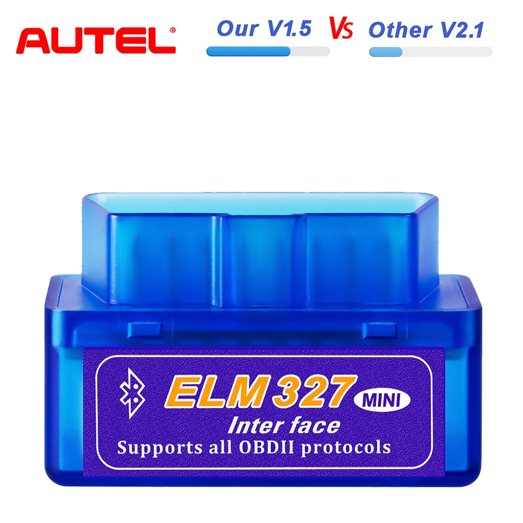 Autel ELM327 Bluetooth V1.5 With Pic18f25k80 OBD2 Car Scanner For Android Windows Car Disgnostic ...