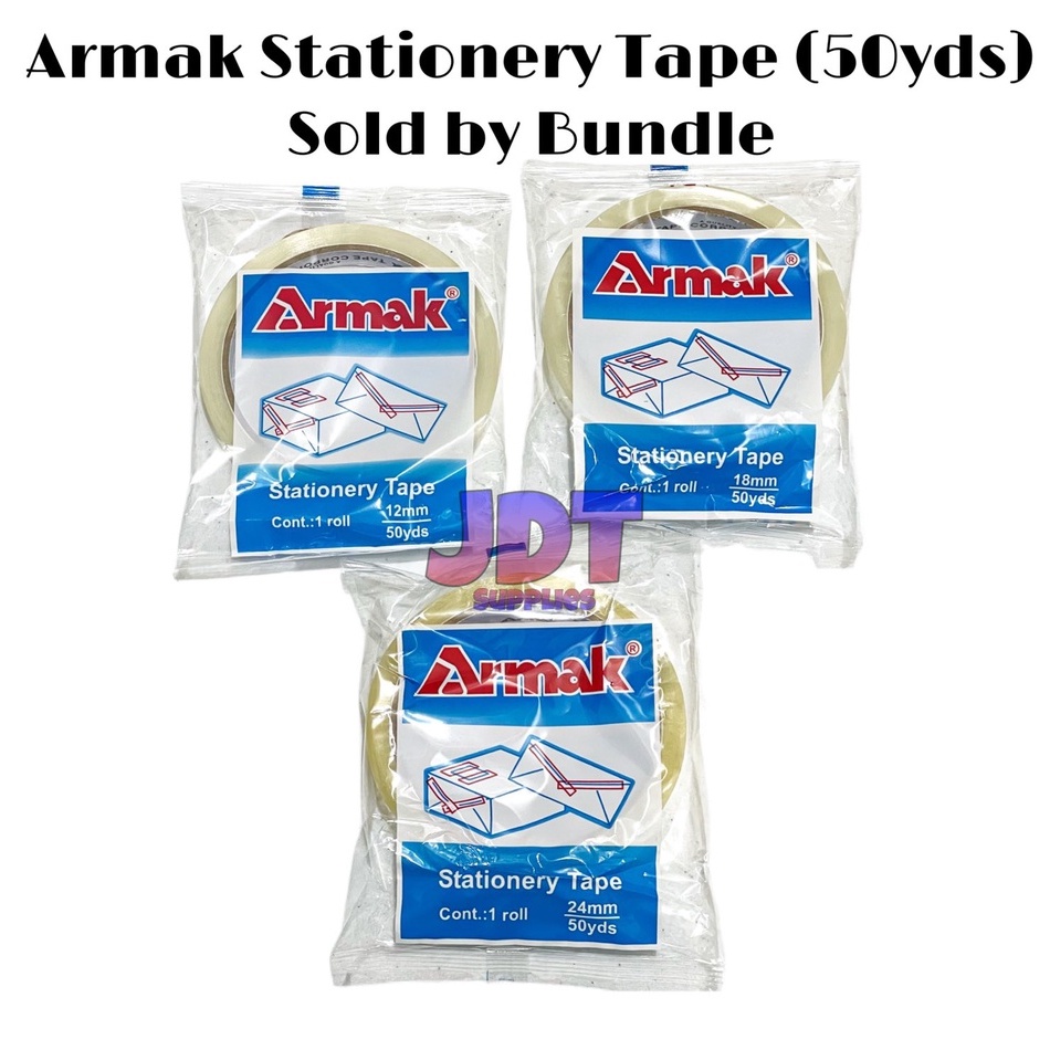 [Sold by Bundle] Armak Stationery Tape (50yds) | Shopee Philippines