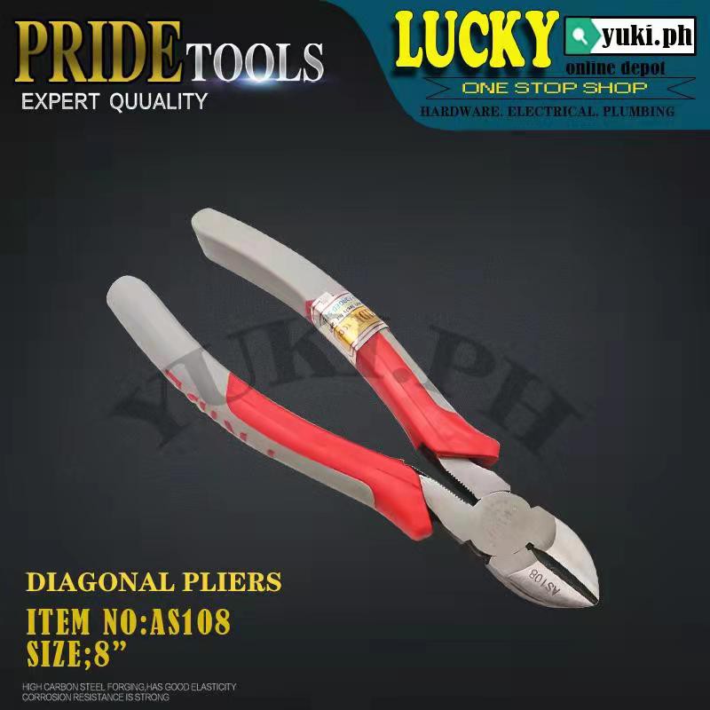 AS108 8" AMERICAN DIAGONAL CUTTING PLIERS (PRIDE) | Shopee Philippines