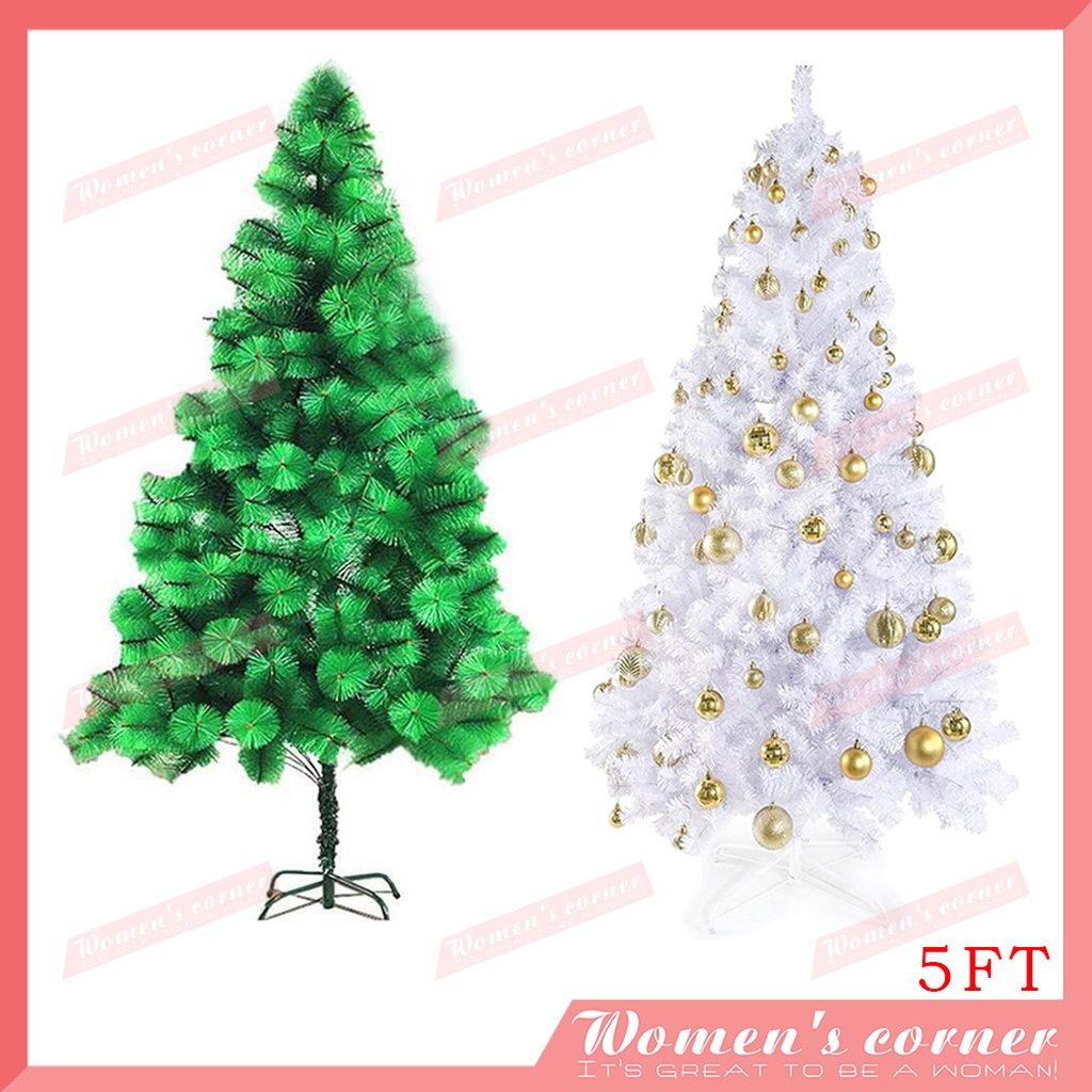 Christmas Tree 5FT 150CM Green Color /White/ Christmas decoration thick christmas tree DIY ...