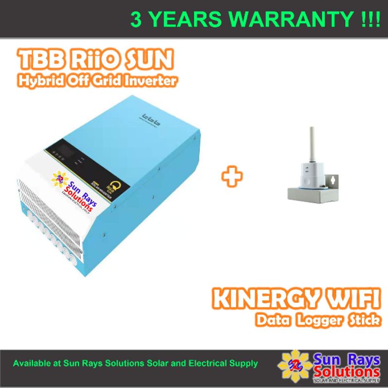 TBB RiiO Sun Hybrid Off Grid Inverter 150V with WIFI (2kW, 3kW, with ...
