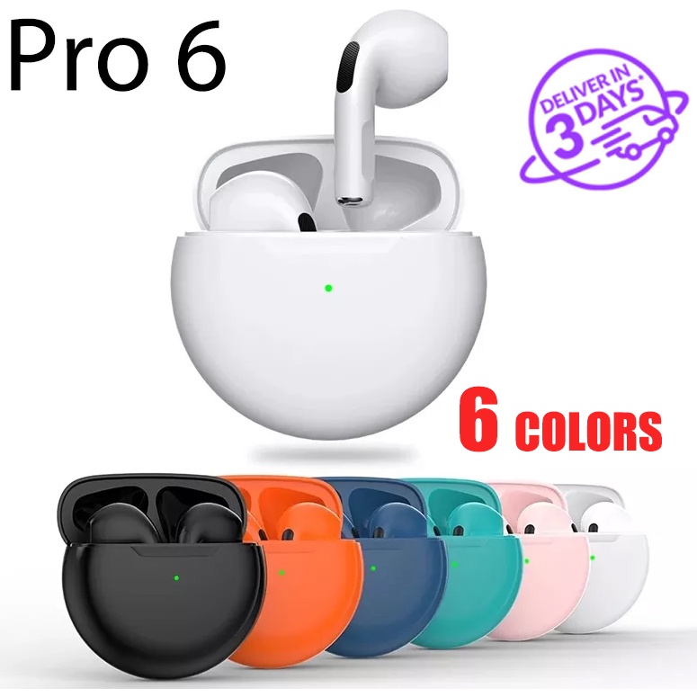 Original Pro6 TWS Touch Control Wireless Headphone Bluetooth 5.0 ...