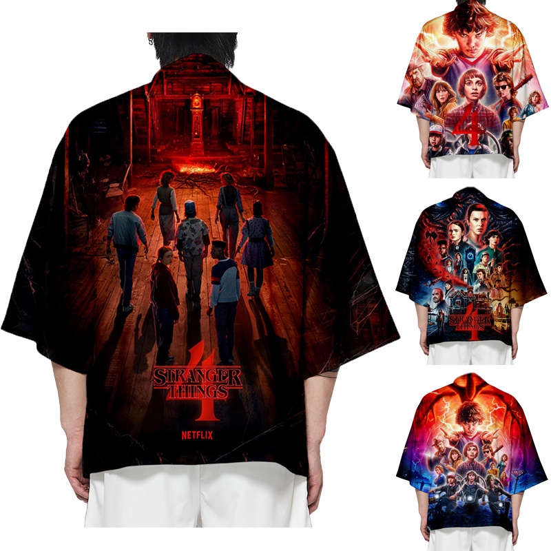 Hellfire Club Kimono Stranger Things 4 Cosplay Cloak Oversized Men ...