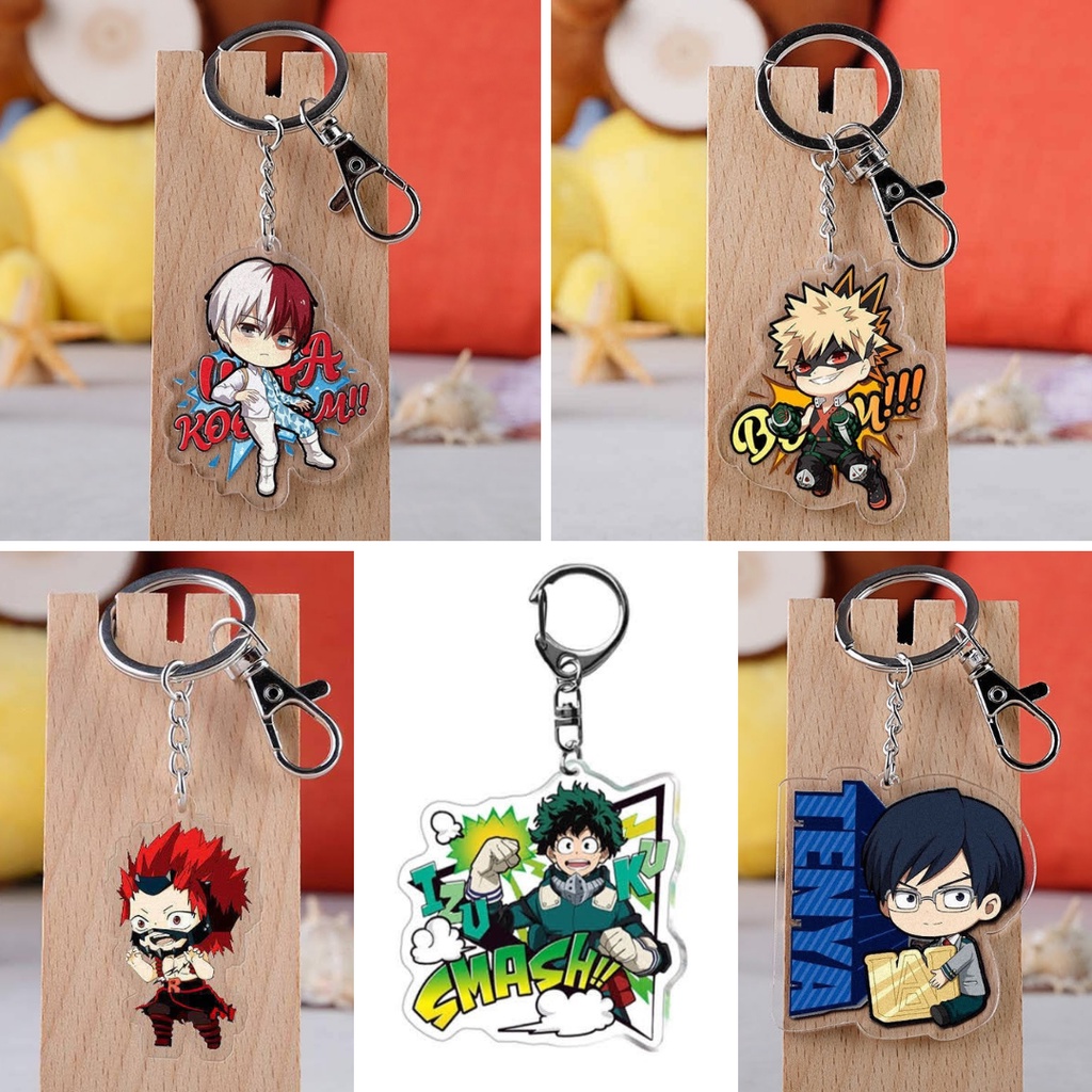 MY HERO ACADEMIA Acrylic Keychain Key Ring Anime Series Collectibles ...