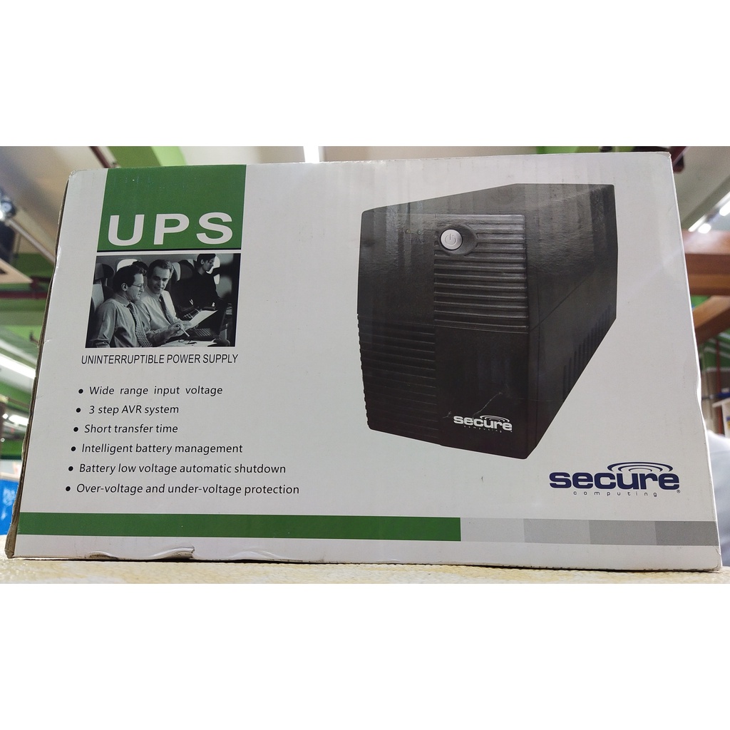 GF23049 SECURE UPS 650VA (UNINTERRUPTIBLE POWER SUPPLY) | Shopee ...