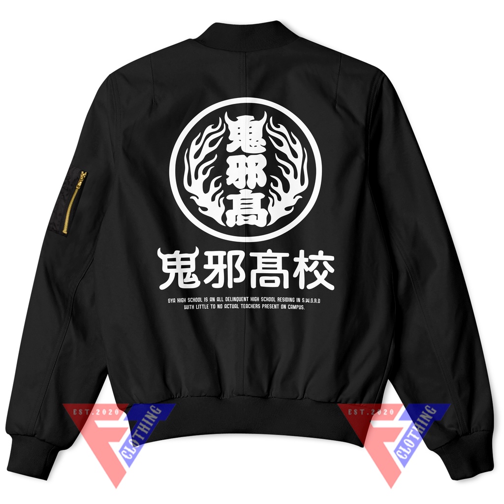 SUZURAN Suzan HIGH AND LOW BOMBER JACKET THE CARROT OYA KAO HIGH SCOOL ...