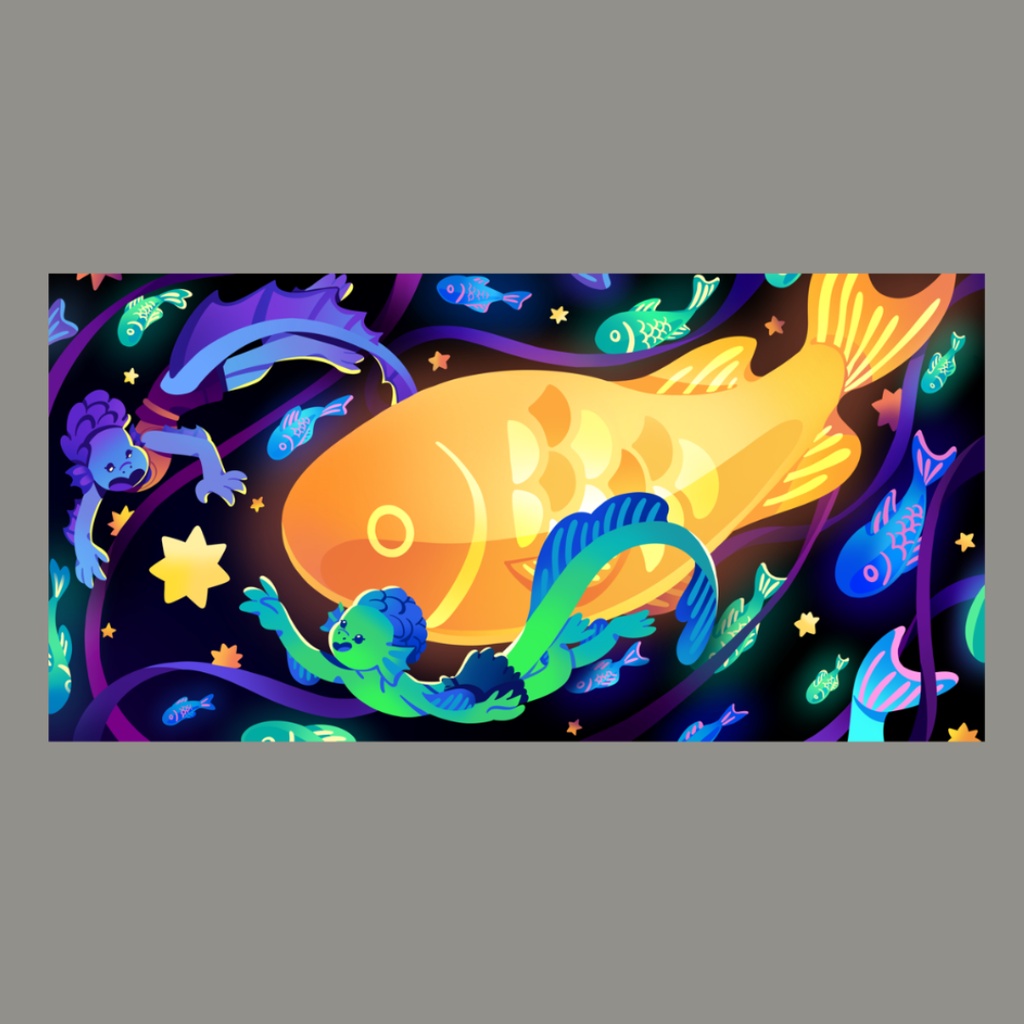 Anushbanush - Disney Pixar Luca - Starry Seas - Luca Alberto Print ...