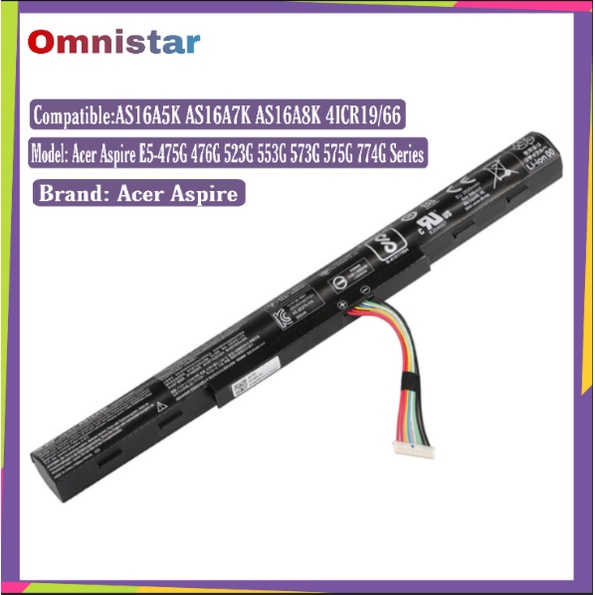 AS16A7K For Acer Aspire E15 E5-475G E5-523G E5-553G E5-476 E5-575G P259 ...