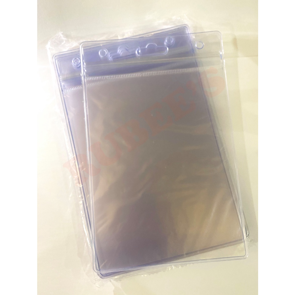 A6 ID Card Case Holder with Zip Lock Waterproof Vertical (10 pieces ...