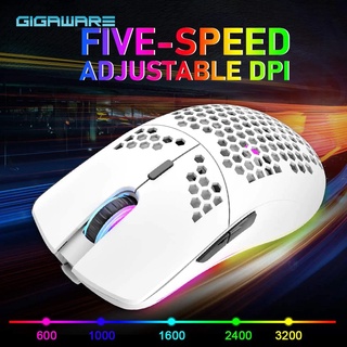 Gigaware XYH80 2.4G Wireless RGB Mouse Honeycomb Shell Ultralight ...