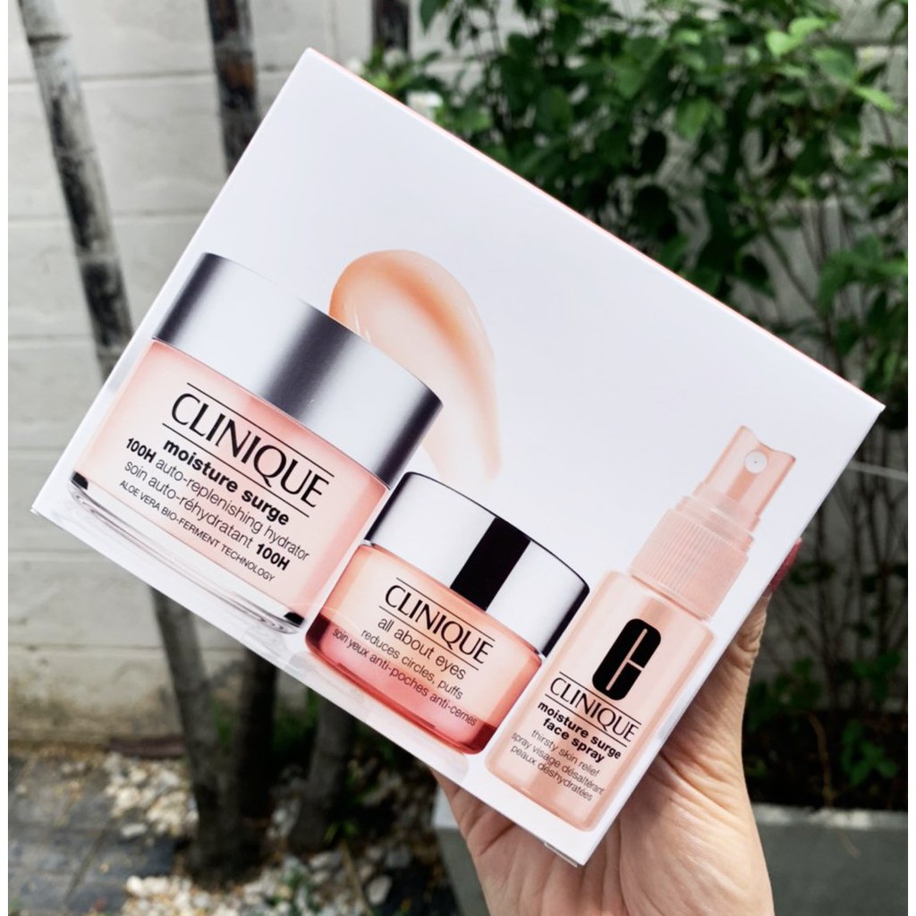 Clinique Moisture Surge Ultra Hydration Set(125ml+30ml+15ml) | Shopee ...