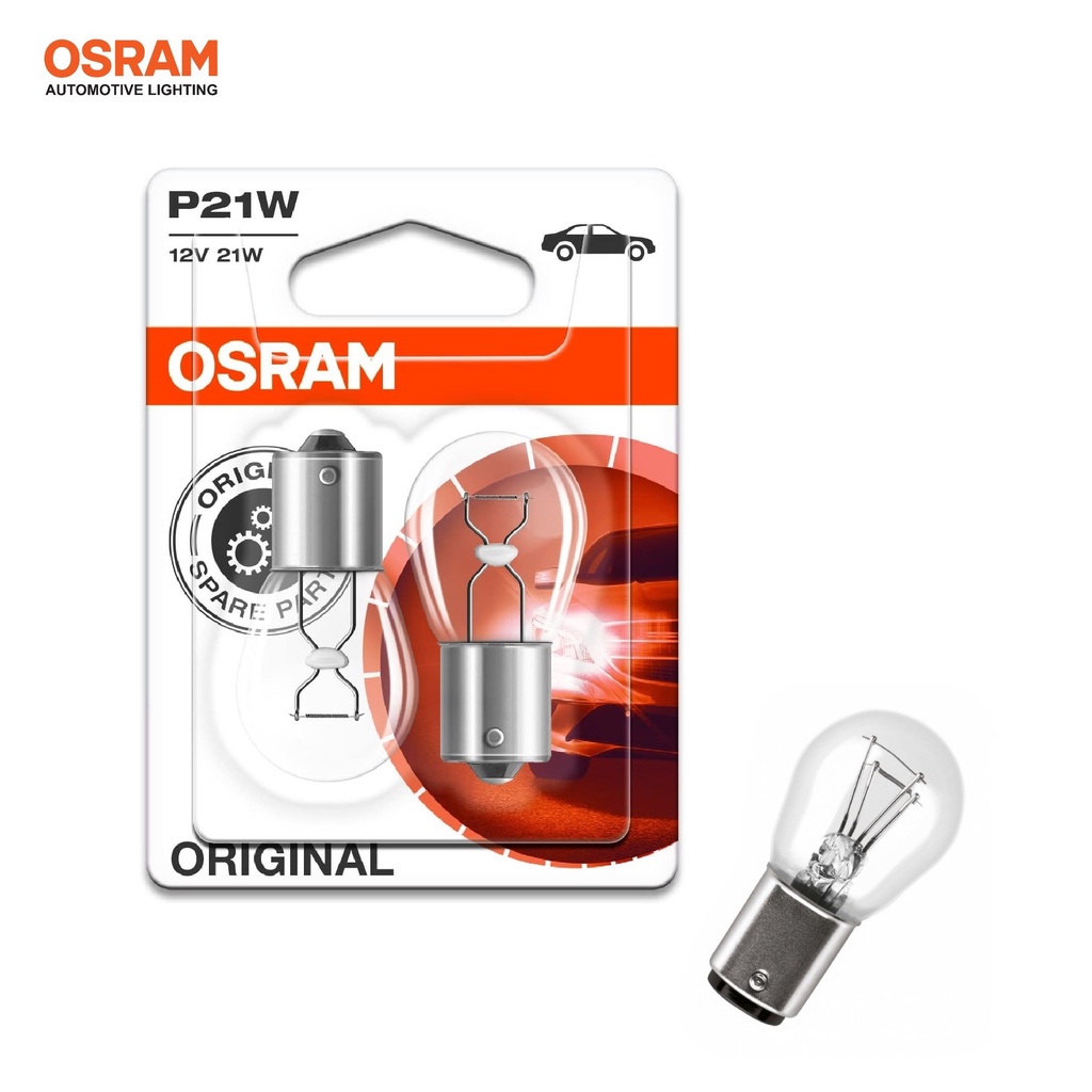 Osram 7506 02B (2pcs) P21W 21W 12V BA15s 382 Halogen Bulb Automotive ...
