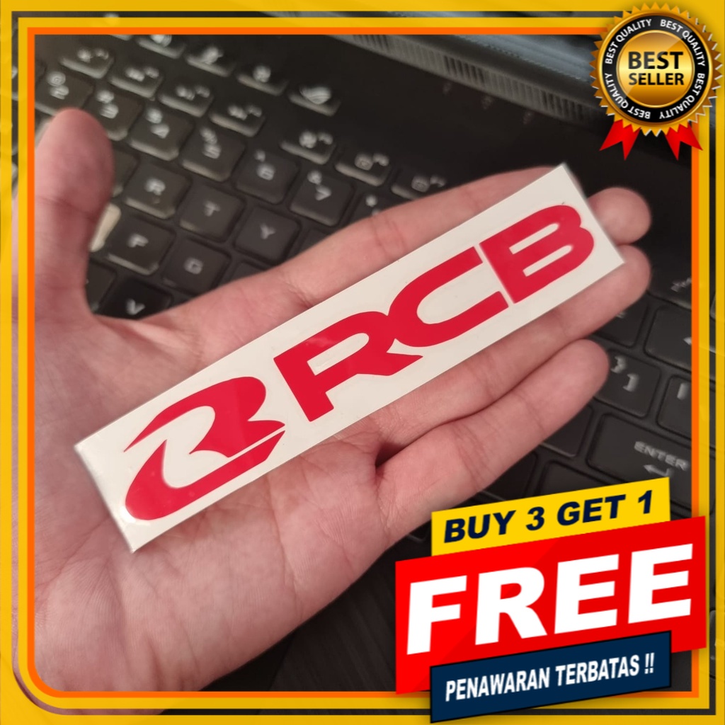 Motorcycle HELMET DECAL CUTTING STICKER CAR GLASS RCB RACING BOY LOGO ...