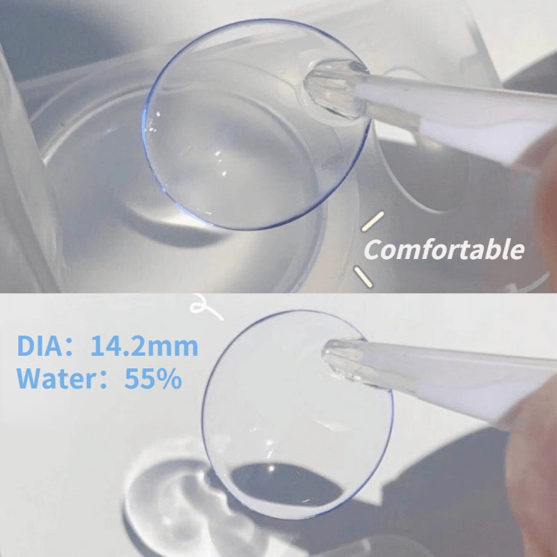 Power (-1.00~-20.00) Clear Lenses Daily Color Contact Lenses ...