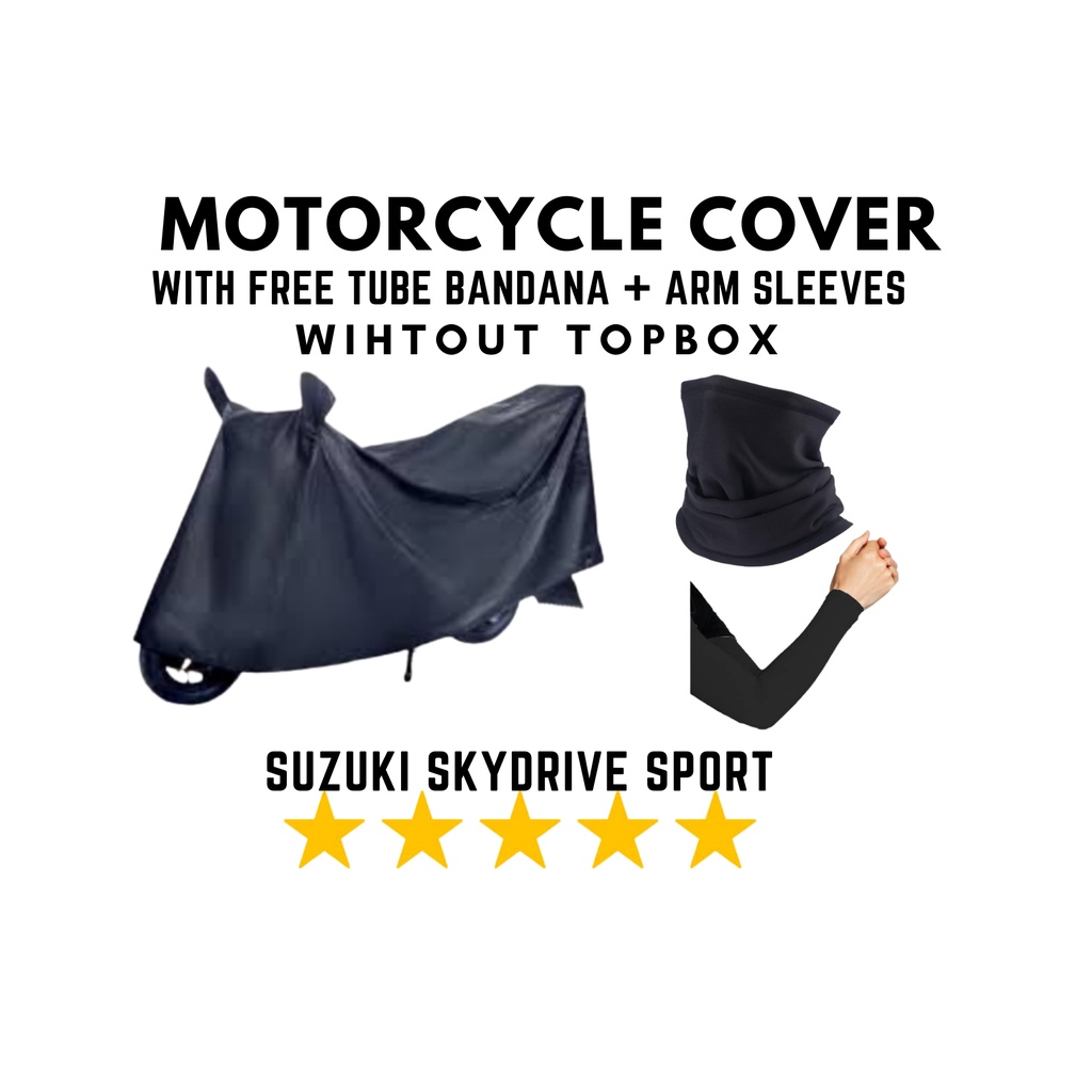 SUZUKI SKYDRIVE SPORT Motorcycle cover WITH FREE Tube bandana & Arm ...