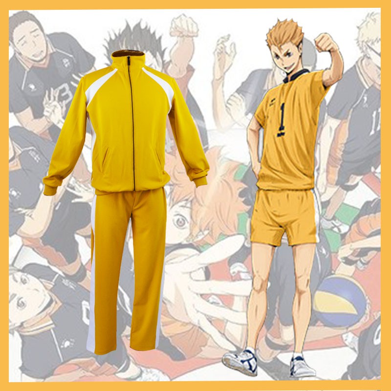 Haikyuu Jacket Cosplay Costume Johzenji Misaki Hana Coat Top Sportswear ...