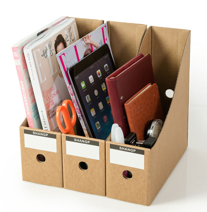 Book File Folder Desktop Storage Box Paper Shelf Table Office Student ...