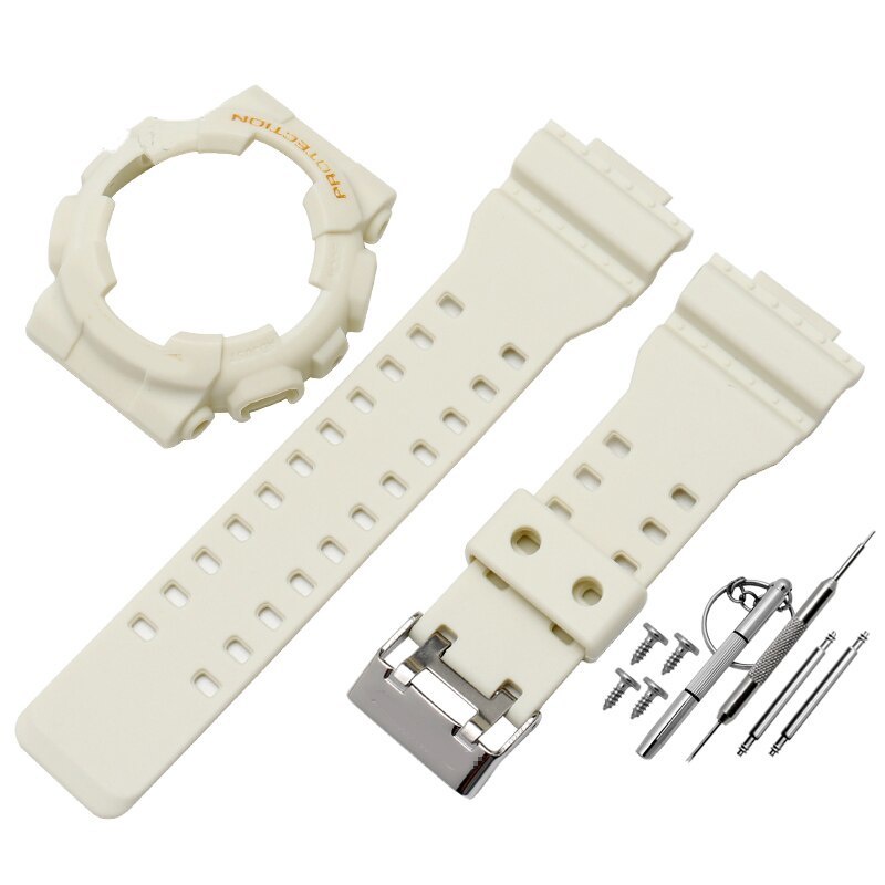 YIFILM Casio Strap Rubber Watch Accessories For G-SHOCK Case Strap GA ...