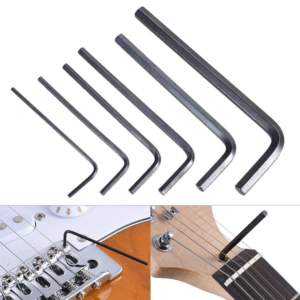 E*M 6pcs Guitar Bass Neck Bridge Screw Truss Rod Adjustment Wrench Set ...