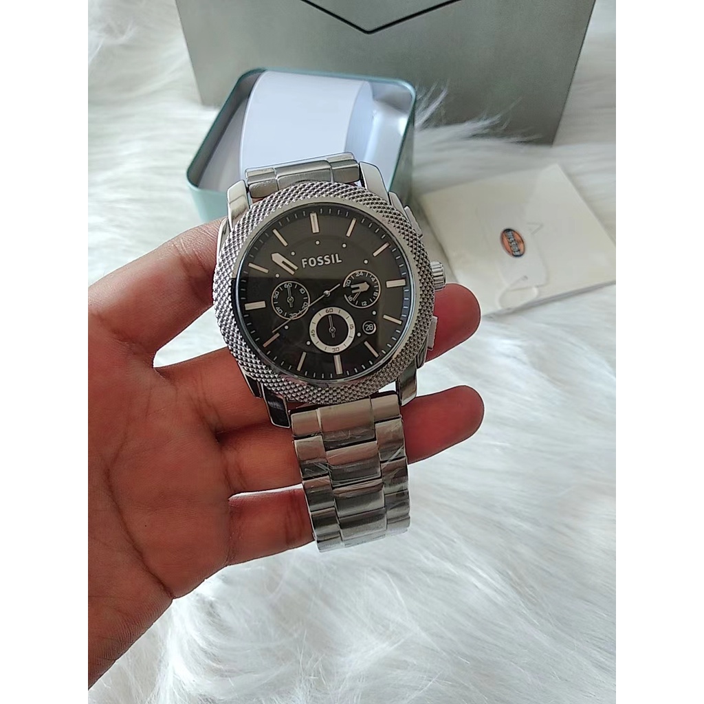 Men's Fossil Machine Chronograph Gold-Tone Steel Watch FS5193 #Pawnable ...