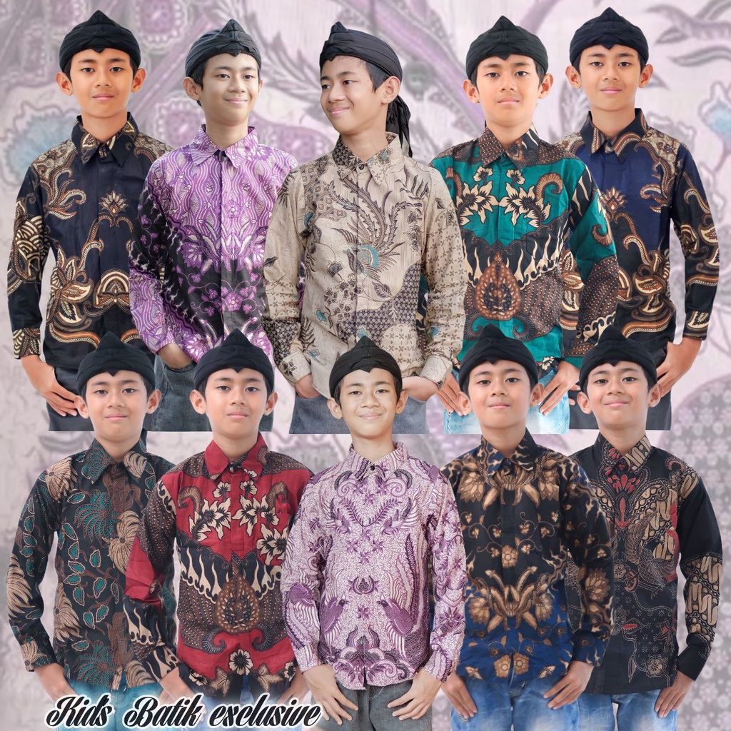 KEMEJA Boys' BATIK SHIRT//MODERN BOYS' BATIK//LATEST KIDS' SHIRT LONG ...