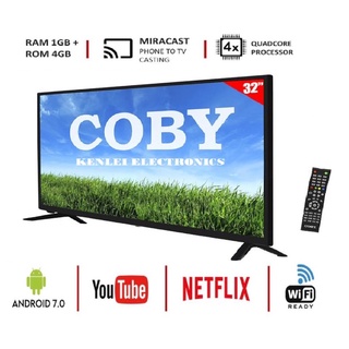 COBY 32" Slim LED TV Black SMART TV / LED TV On Sale 32 Inch FHD ...