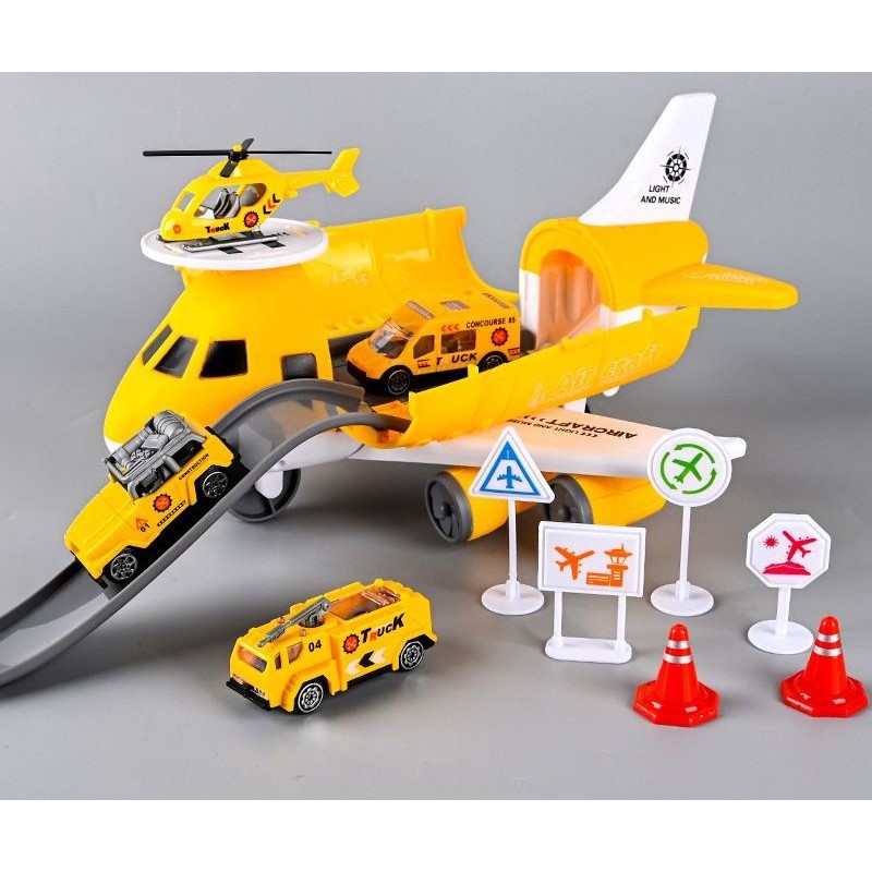 Diy Aircraft Track Car Model Airplane Toy | Shopee Philippines