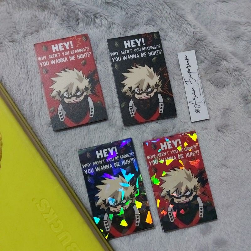 Anime - Bakugo Katsuki " Wanne Die Huh?!? " Magnetic Bookmark Boku No ...