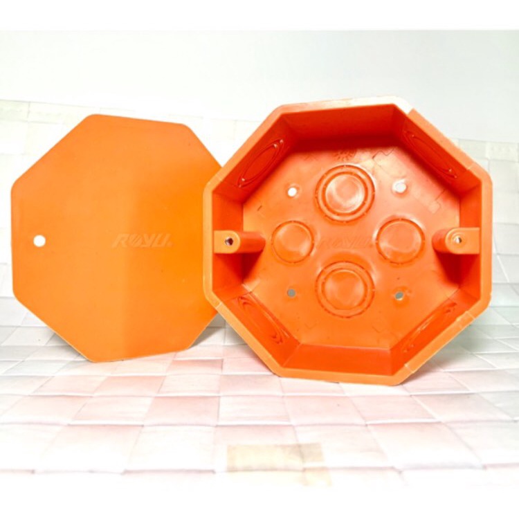 ROYU PVC JUNCTION BOX W/ COVER and SCREWS | Shopee Philippines